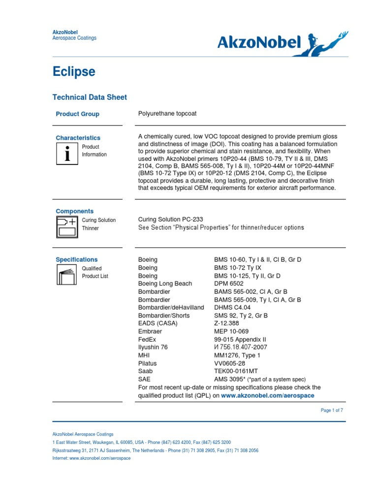 Eclipse: Technical Data Sheet | PDF | Business | Nature