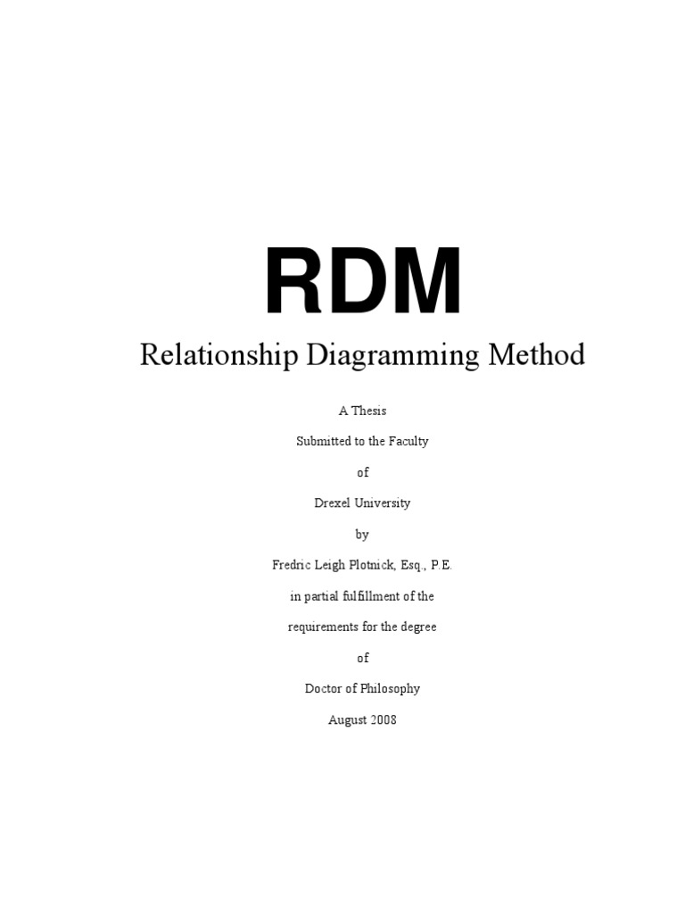 Relationship Diagramming Method | PDF | Cognitive Science | Computing