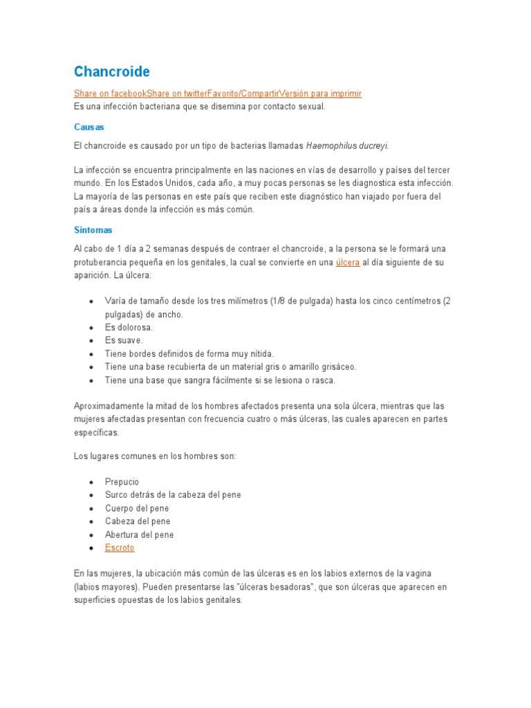 Chancroide | PDF | Herpes Simple | Epidemiología