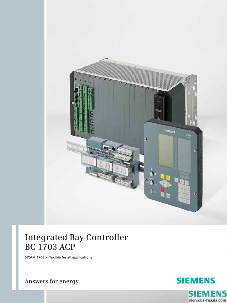 Integrated Bay Controller BC 1703 ACP: Answers For Energy | PDF ...