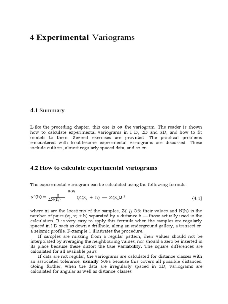 Dr. Margaret Armstrong (Auth.) Basic Linear Geostatistics 1998 (057-068) | PDF | Least Squares ...