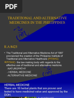 Ra 8423 - Traditional and Alternative Medicine Act of 1997 | PDF ...