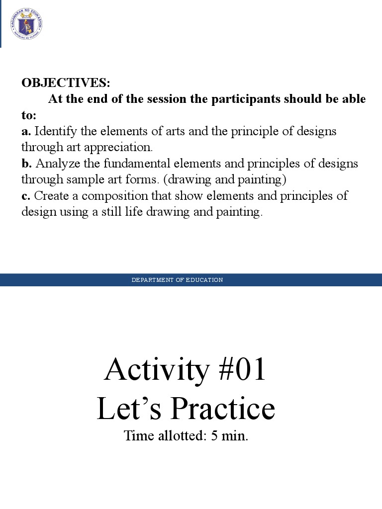 Elements of Arts and Principles of Design | PDF | Color | Drawing