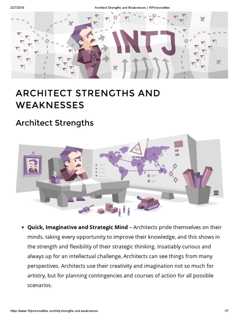 Architect Strengths and Weaknesses - 16personalities | PDF | Idea ...