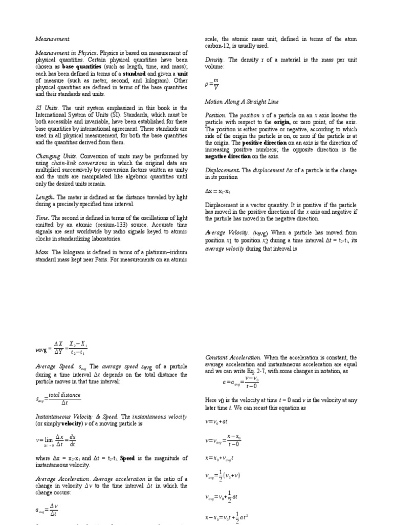 Physics Lecture Notes | PDF | Euclidean Vector | Acceleration