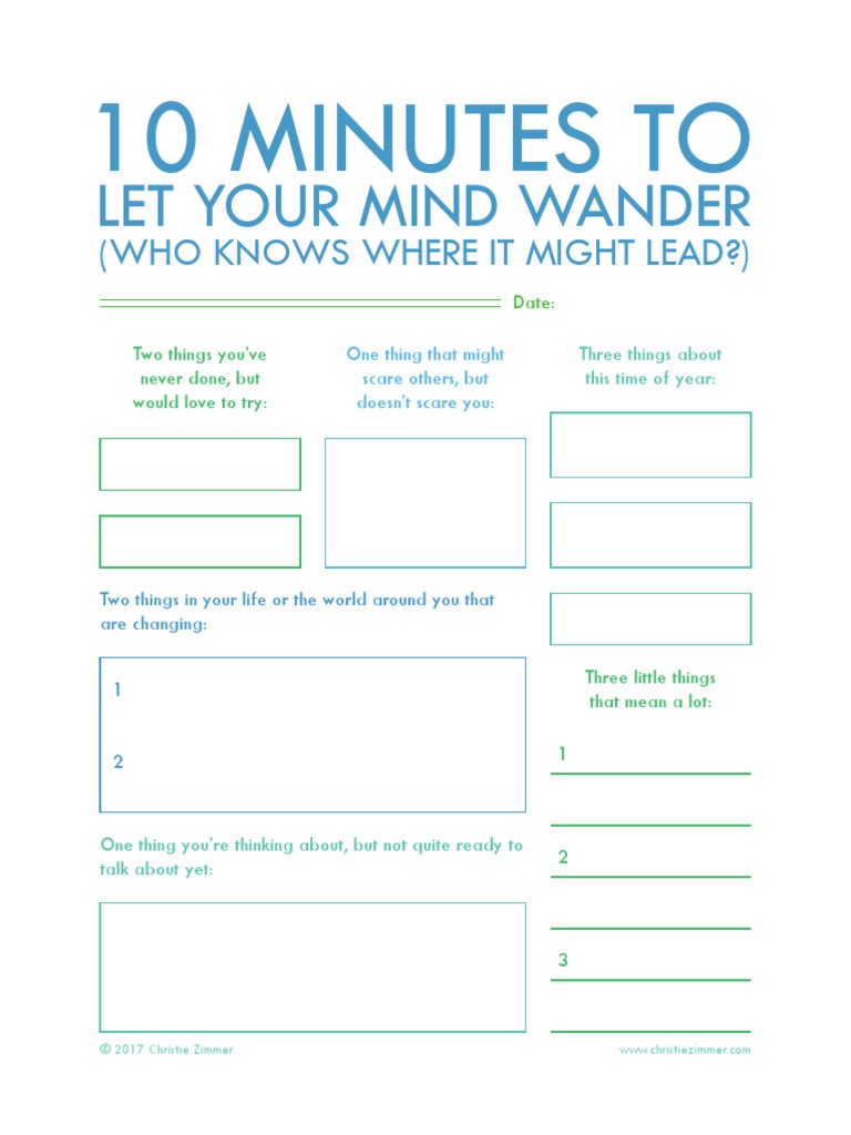 Let Your Mind Wander: A 10-Minute Guide | PDF