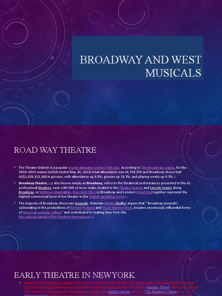 Broadway vs. West End Musicals Overview | PDF | Broadway Theatre ...
