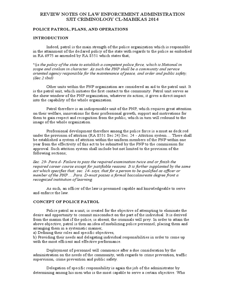 Evolution of Policing in the Philippines: From Tribal Systems to the ...