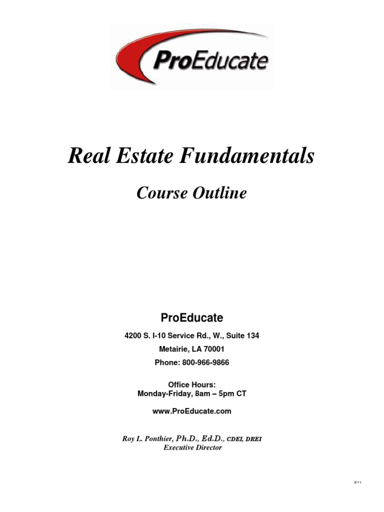 Real Estate Lecture - Notes | Download Free PDF | Real Estate Broker ...