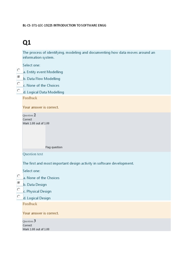 Bl-Cs-371-Lec-1922s Introduction To Software Engg | PDF | Software ...