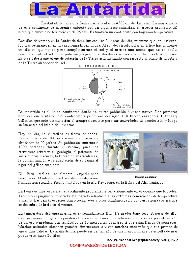 La Antártida | PDF | Antártida | Mar