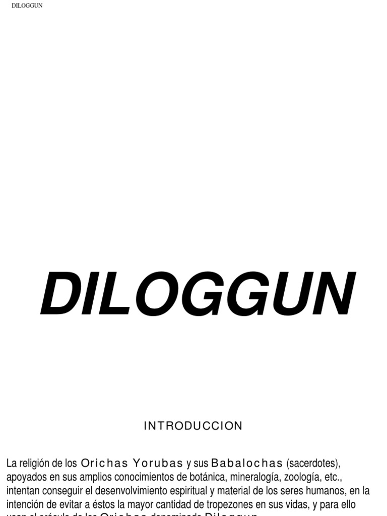 Diloggun | PDF | Santeria | Religión y creencia