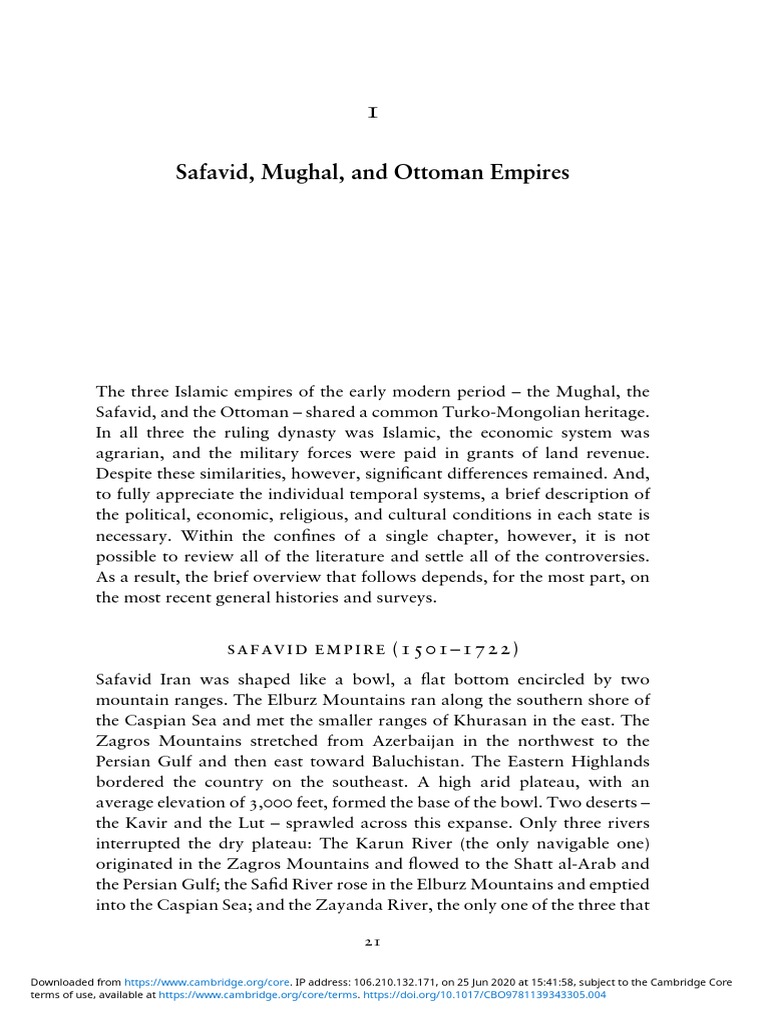 Safavid, Mughal, and Ottoman Empires: Saf Avid Empire (1501-1 722 ...