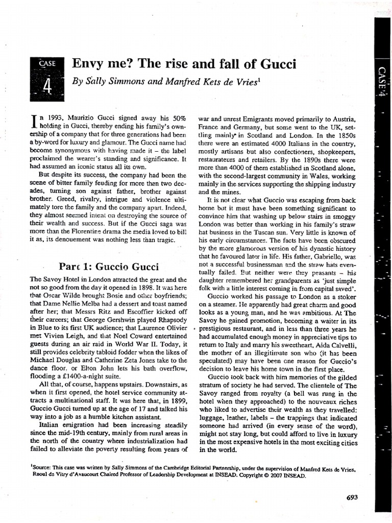 Case 4 Gucci | PDF
