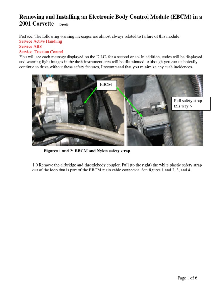 Removing EBCM On 2001 | Download Free PDF | Electrical Connector ...