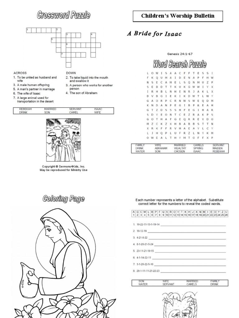 Bride For Isaac Bulletin | PDF