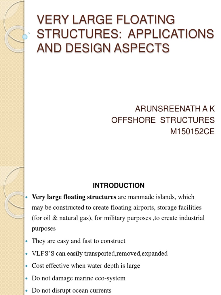 Very Large Floating Structures: Applications and Design Aspects | Download Free PDF | Buoyancy ...