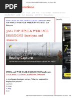 100 MCQ Questions For HTML and Web Page Designing - MCQ Sets PDF | PDF ...