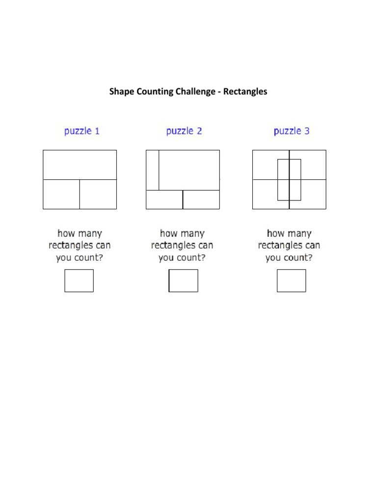 ShapeCounting RectanglesPDF 1 PDF | PDF