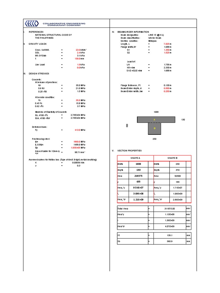 Inverted T | PDF | Beam (Structure) | Young's Modulus
