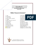 Frases de Cortesía en Lengua de Señas | PDF