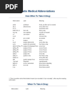 Medical and Pharmacy Abbreviations (Sig Codes) : Abbreviation Meaning(s ...