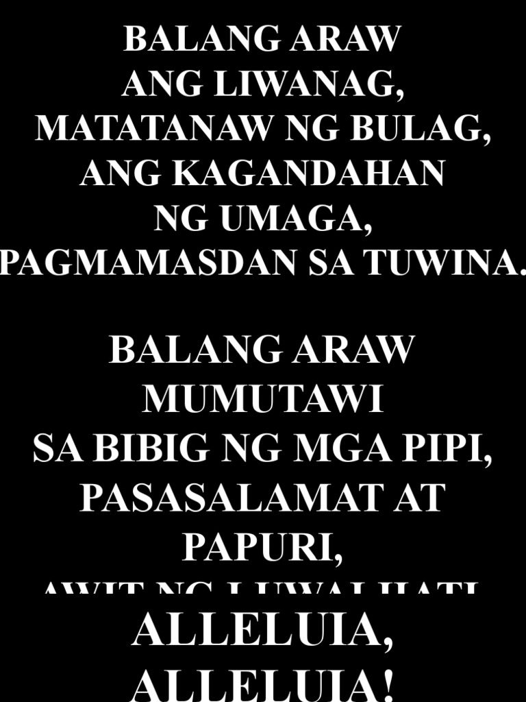 Balang Araw | PDF