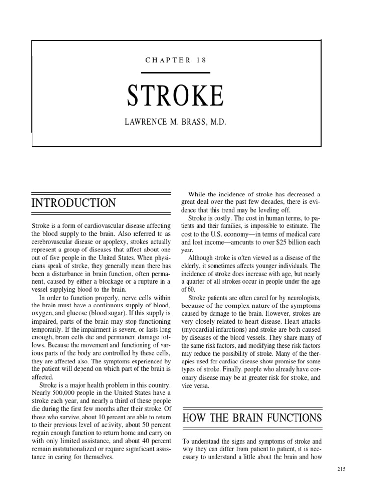 Stroke | PDF | Stroke | Coronary Artery Disease