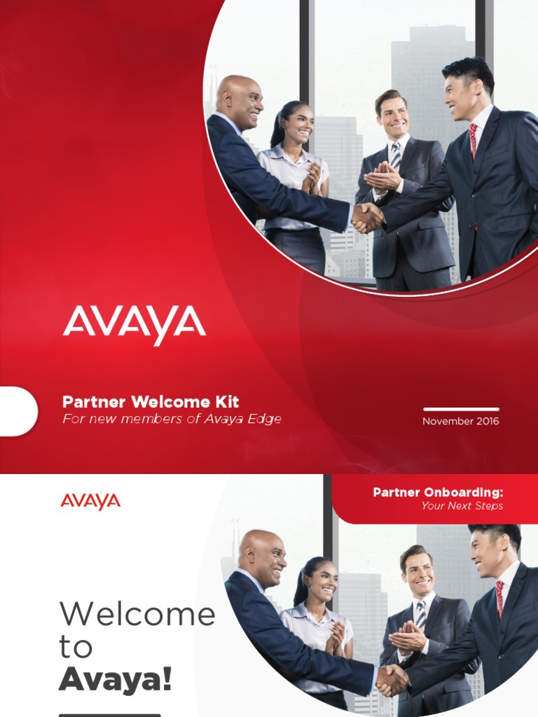 Partner Welcome Kit: For New Members of Avaya Edge | Download Free PDF ...