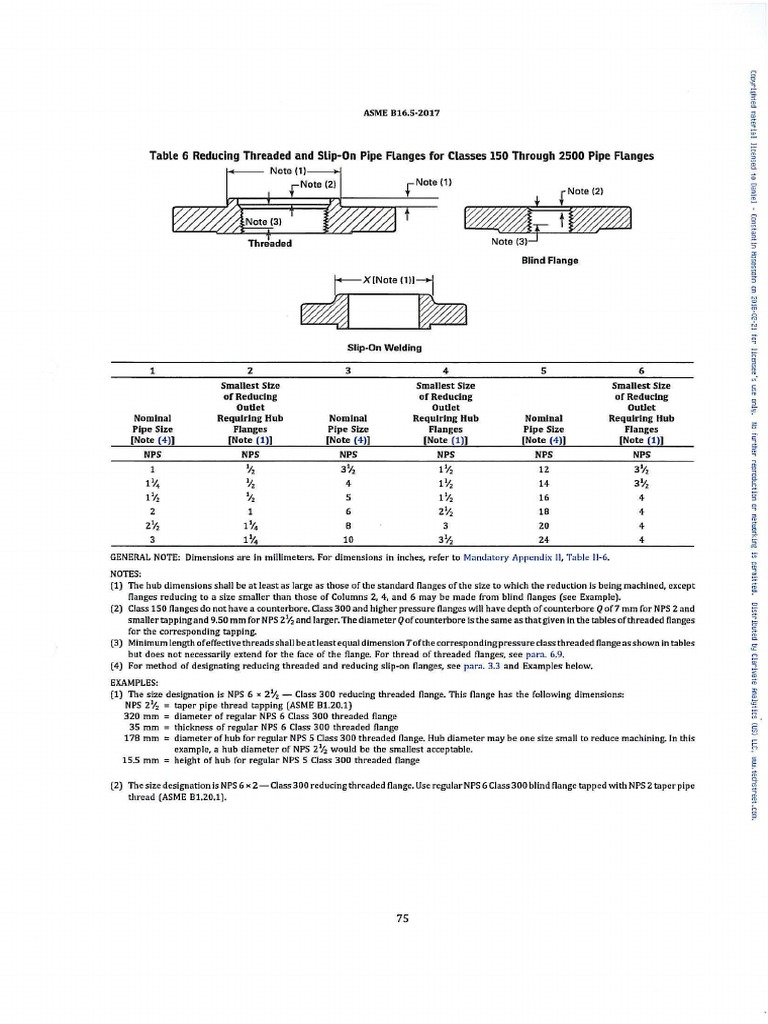 Flans ASME B16.5 PDF | PDF | Pipe (Fluid Conveyance) | Mechanical ...
