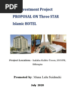 Project Proposal For 5 Star Hotel | PDF | Tourism | Internal Rate Of Return