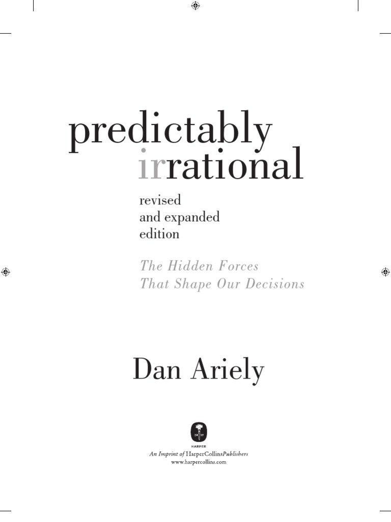Predictably Rational: Dan Ariely | PDF