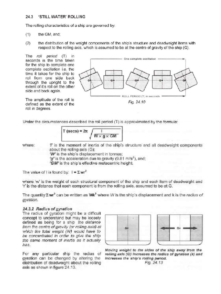 Rolling Period | PDF | Shipping | Watercraft