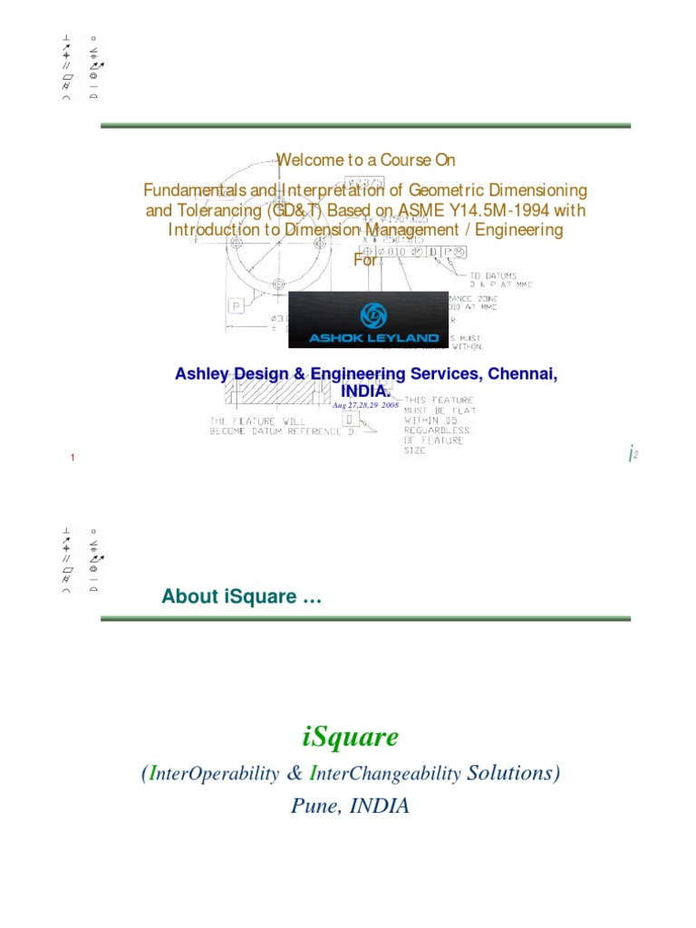 GD&T Fundamentals and Training Overview | PDF | Engineering Tolerance ...