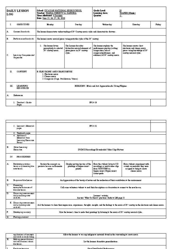 MAPEH 10 MUSIC 1ST (2nd - Session) Grading | PDF | Composers | Learning