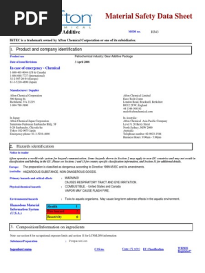Hi Tec Oils Grease Msds Shop | emergencydentistry.com
