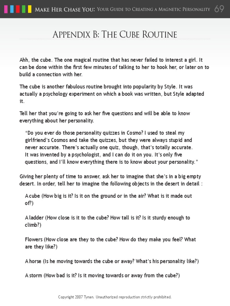 The Cube Routine PDF | PDF | Cognition | Cognitive Science