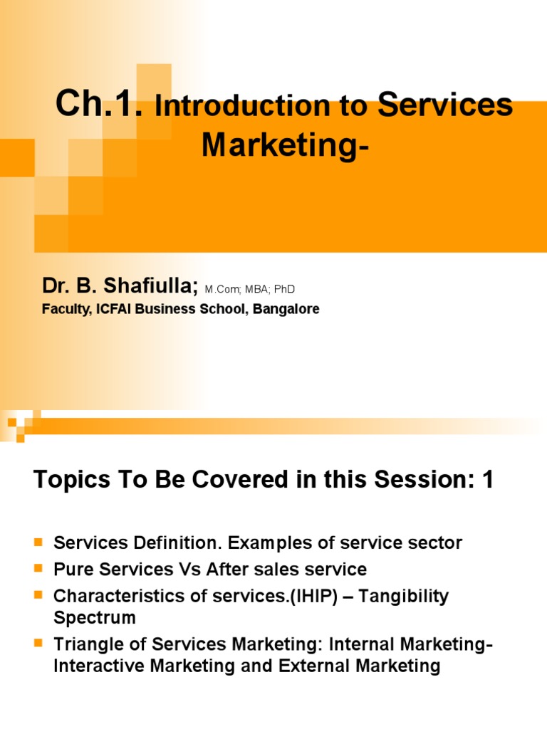CH 1 Introduction To Services Marketing 15-06-2020 | PDF | Marketing ...