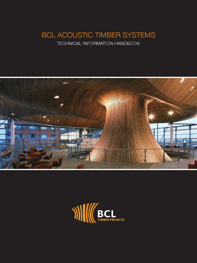 BCL Acoustic Timber Systems: Technical Information Handbook | PDF | Lumber | Building Engineering