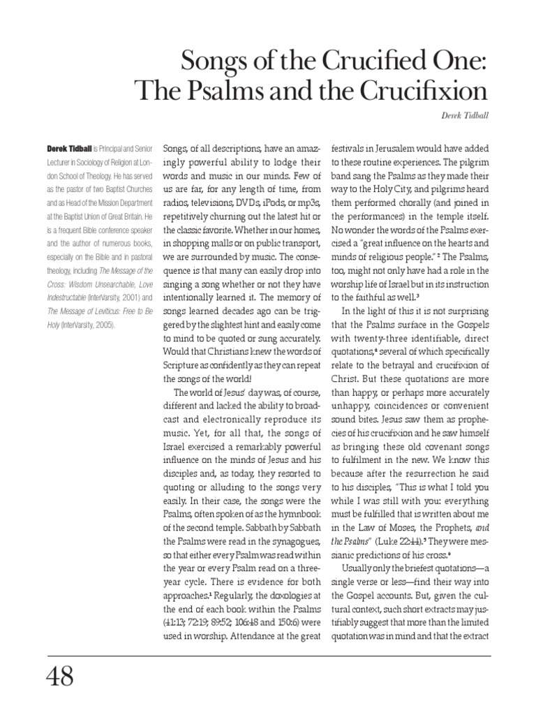 Songs of The Crucified One | PDF | Crucifixion Of Jesus | Judas Iscariot