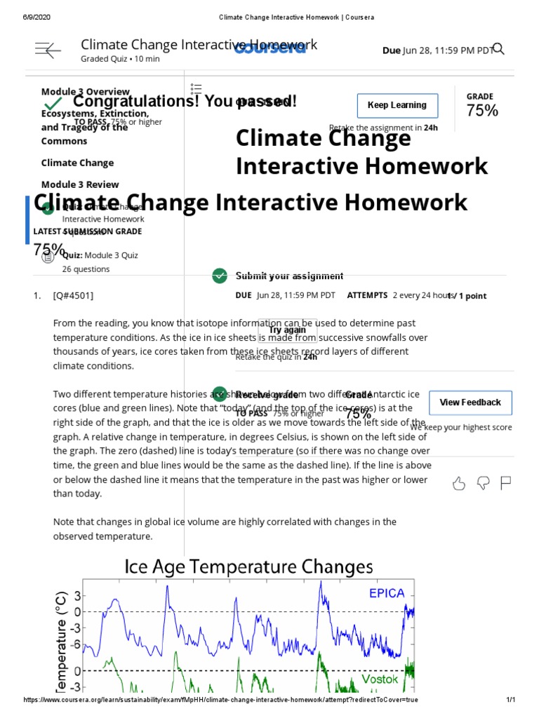 Week 3 | PDF | Global Warming | Homework