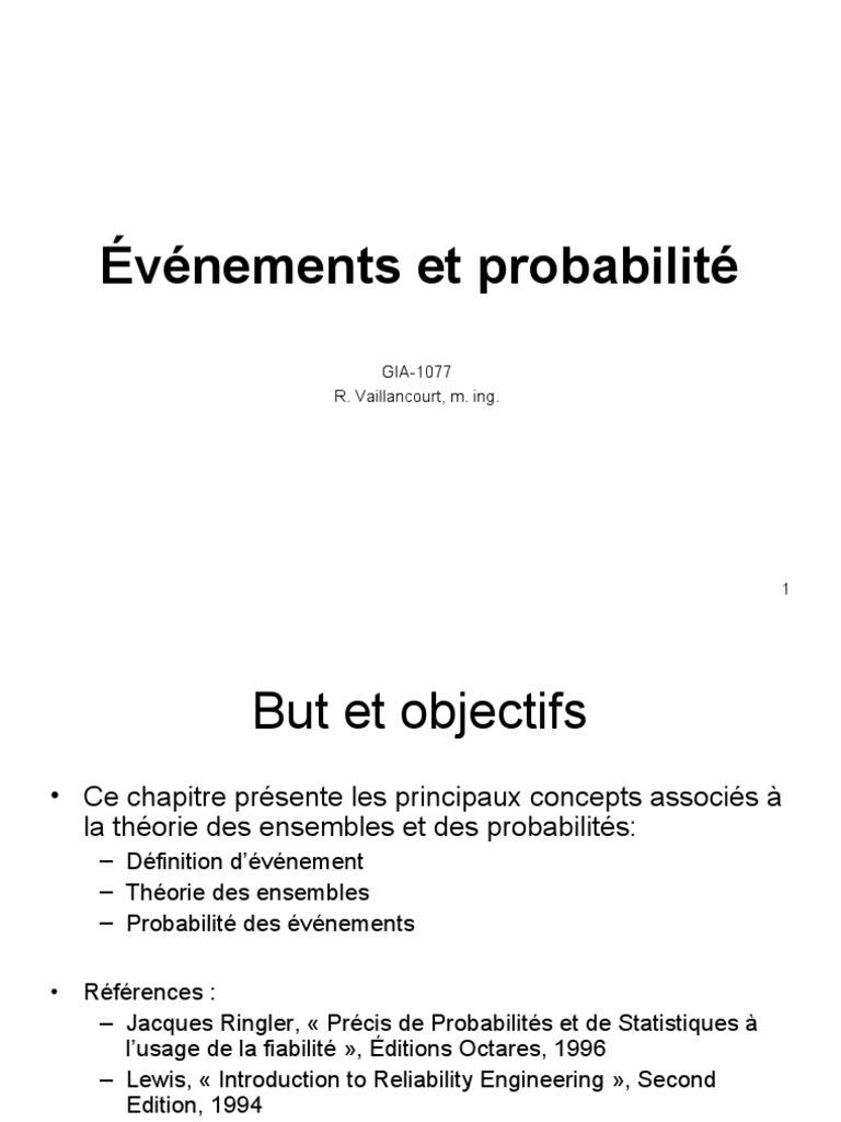 Événements et probabilités.ppt | PDF | Groupe (Mathématiques ...