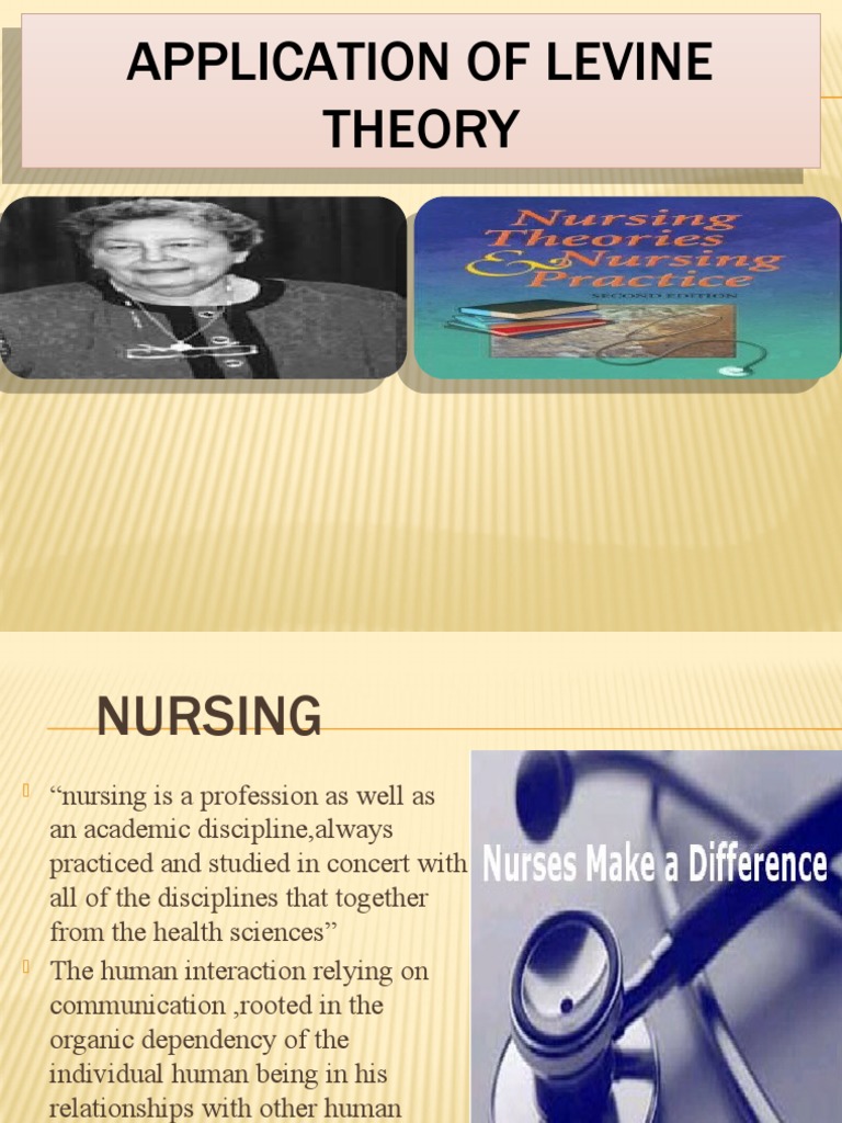 Levine Theory Application | PDF | Arthritis | Nursing