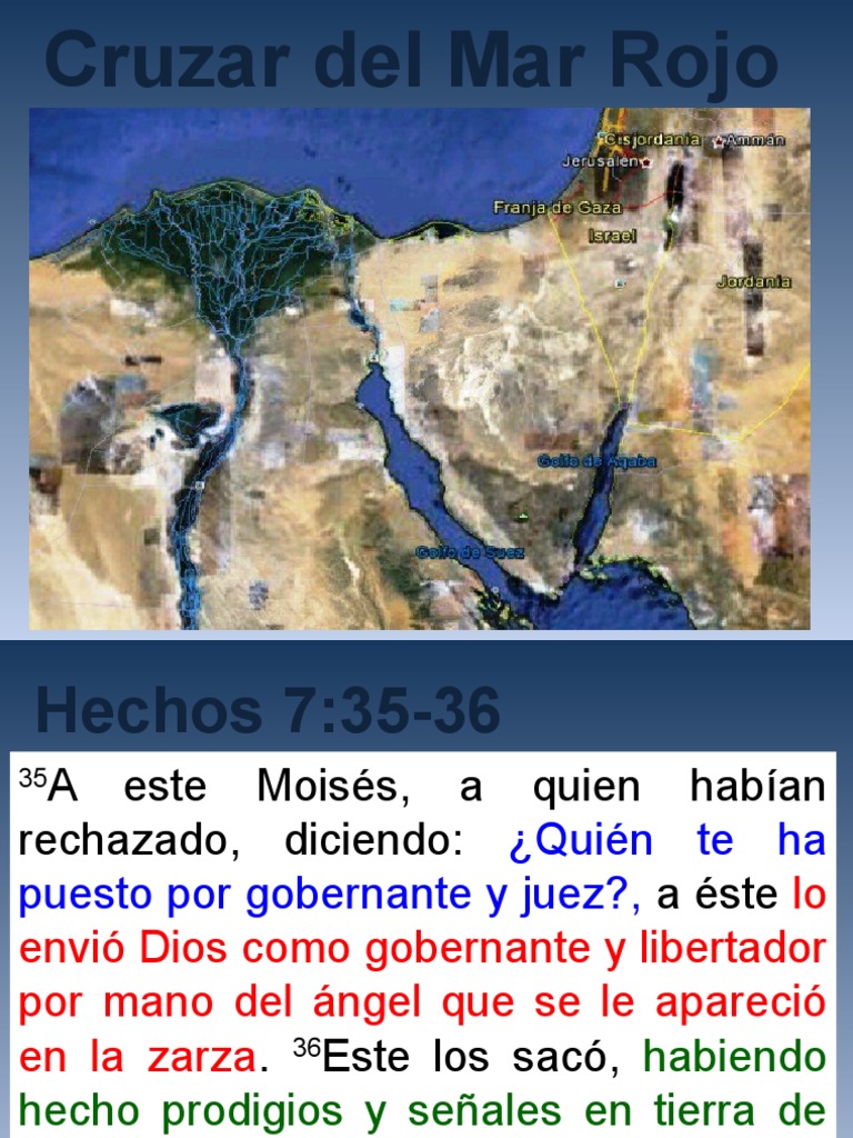 Cruce Del Mar Rojo | PDF | Moisés | Libro del éxodo