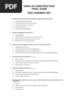 OSHA - 30-Hr Construction - StudyGuide - v2 PDF | PDF | Occupational ...