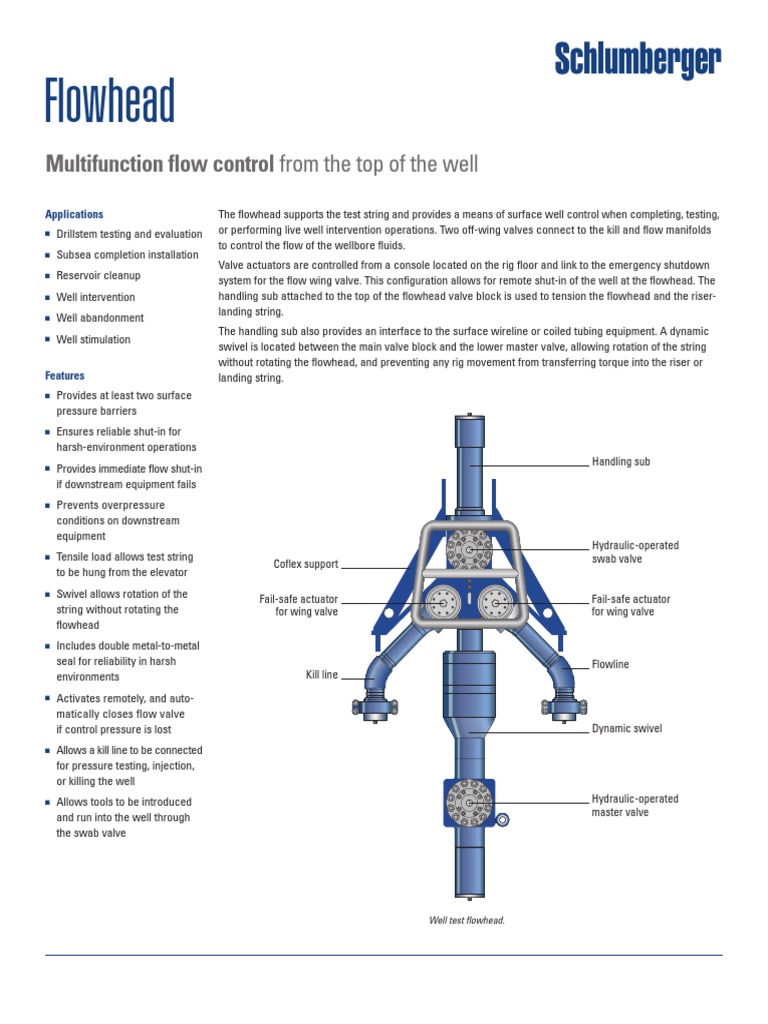 Flowhead: Multifunction Flow Control From The Top of The Well | PDF ...