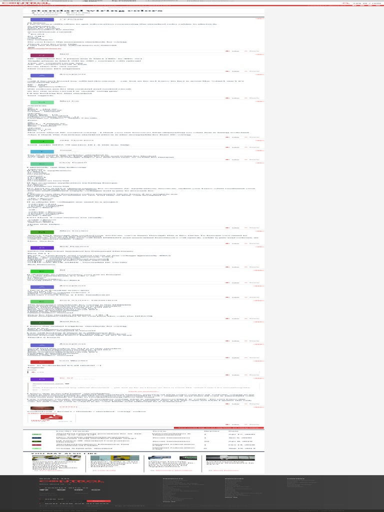 Standard Wiring Colors - Automation & Control Engineering Forum | PDF ...