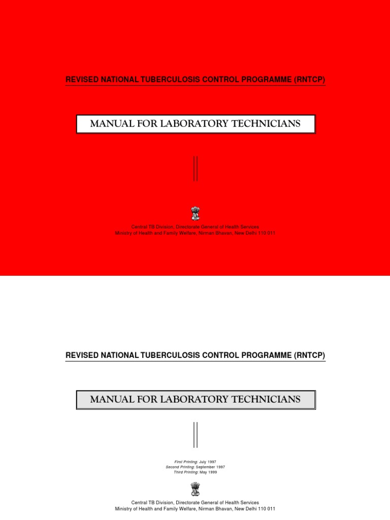 MANUAL RNTCP TB Diagnoais | PDF | Tuberculosis | Staining