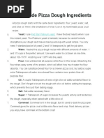 Step-by-Step Pizza Making Guide | PDF