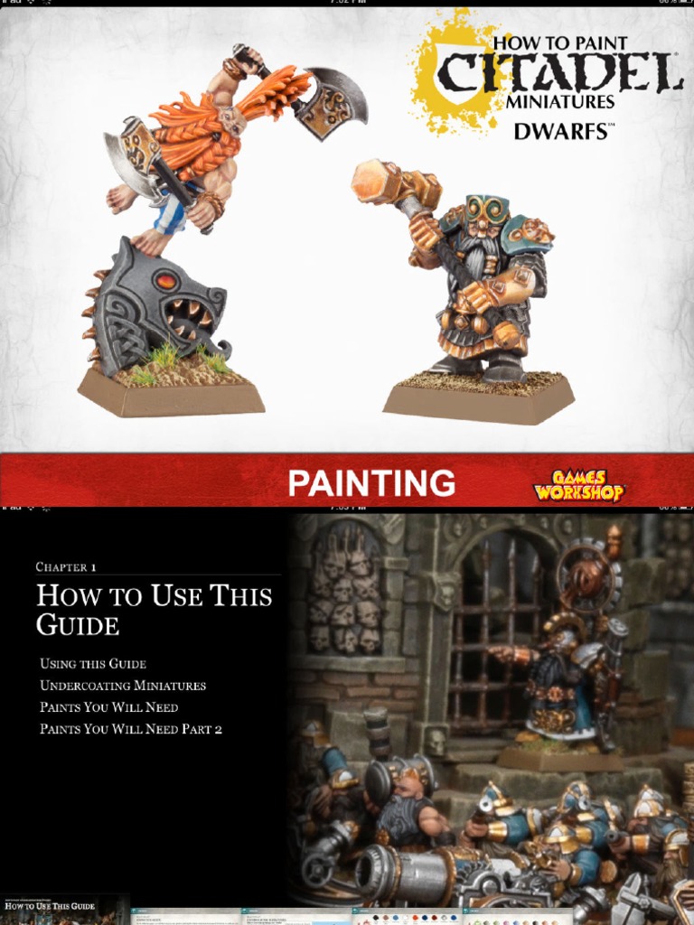 How To Paint Citadel Miniatures - Dwarfs PDF | PDF